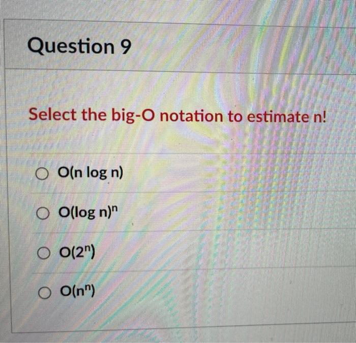 Solved Find the best big-O function for the function: | Chegg.com