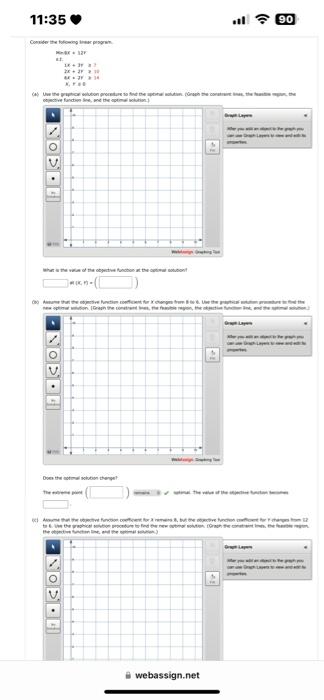 Solved m(π,n)={ 00. esi(c) Assume that the objective | Chegg.com