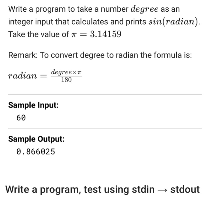 Solved Write a program that receives a double value from the | Chegg.com