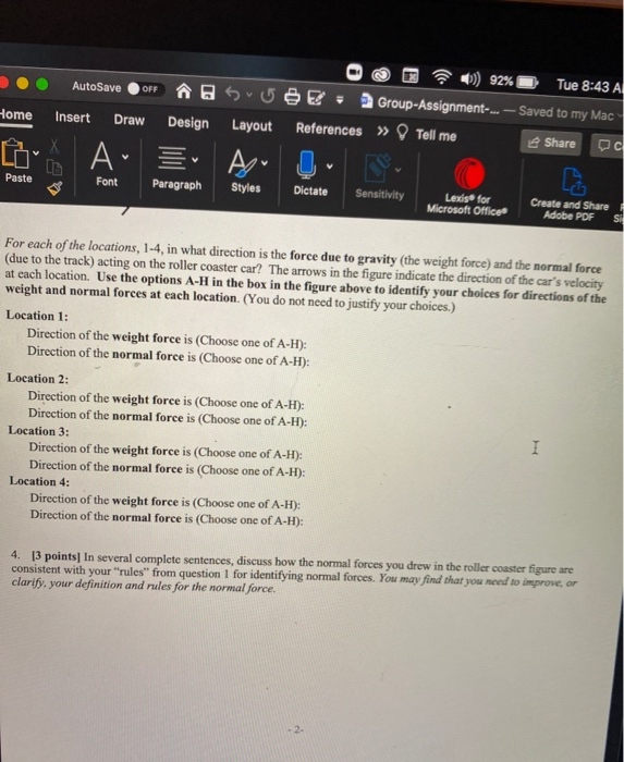Solved me Insert Draw Design Layout References » Tell me | Chegg.com
