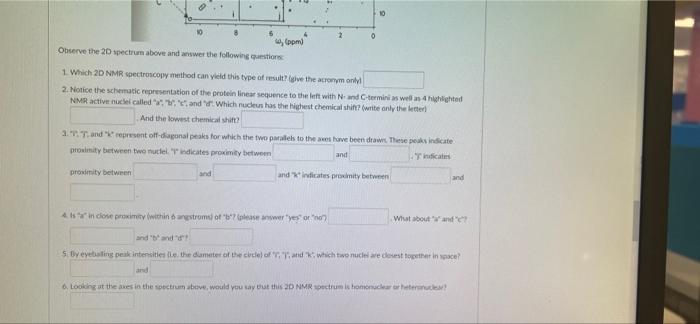 NMR active nucle that are within 6 angstrom distance | Chegg.com