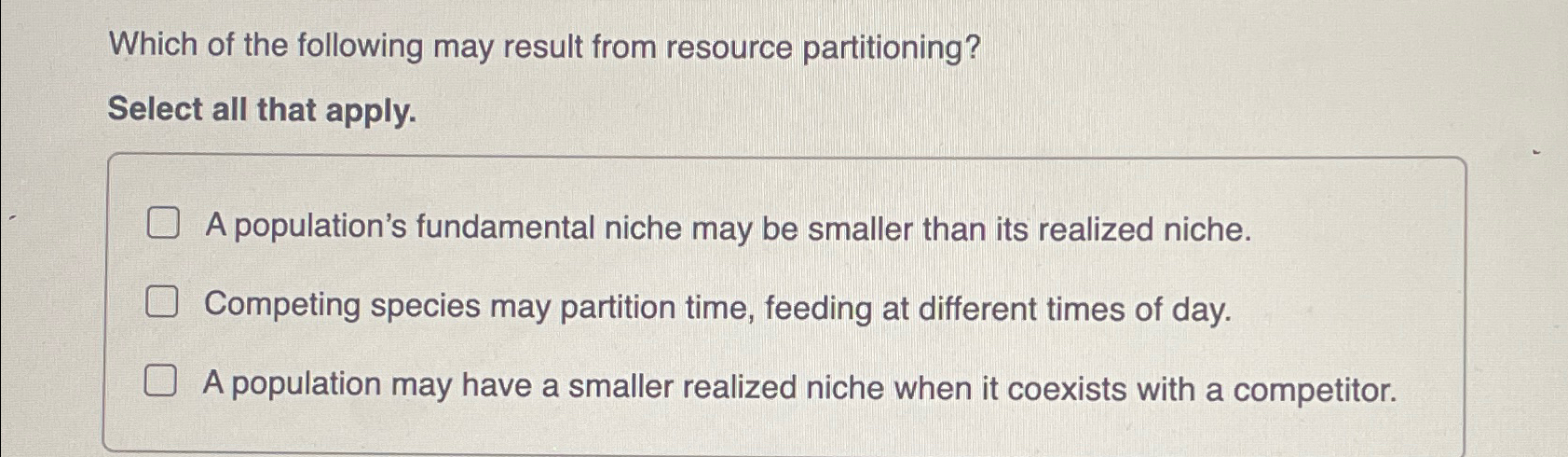 Solved Which of the following may result from resource | Chegg.com