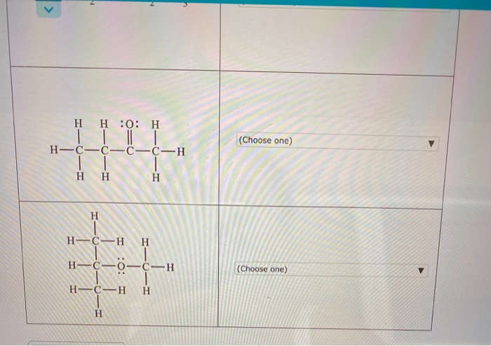 Solved decide whether each molecule in the table below is | Chegg.com