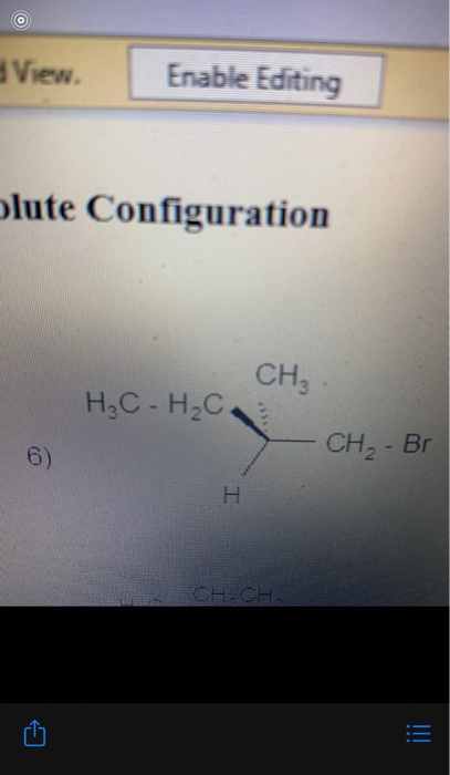 Solved 22:22 Done 5 of 9 Ch 7 R-S configuration | Chegg.com