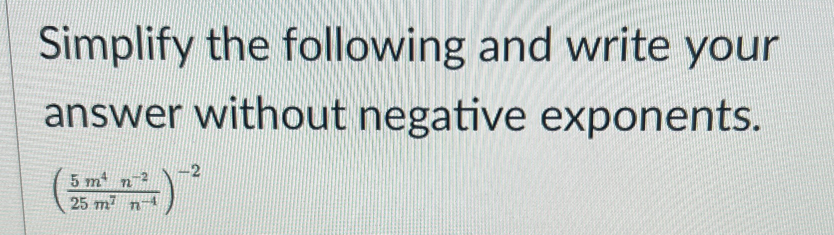 Solved Simplify the following and write your answer without | Chegg.com