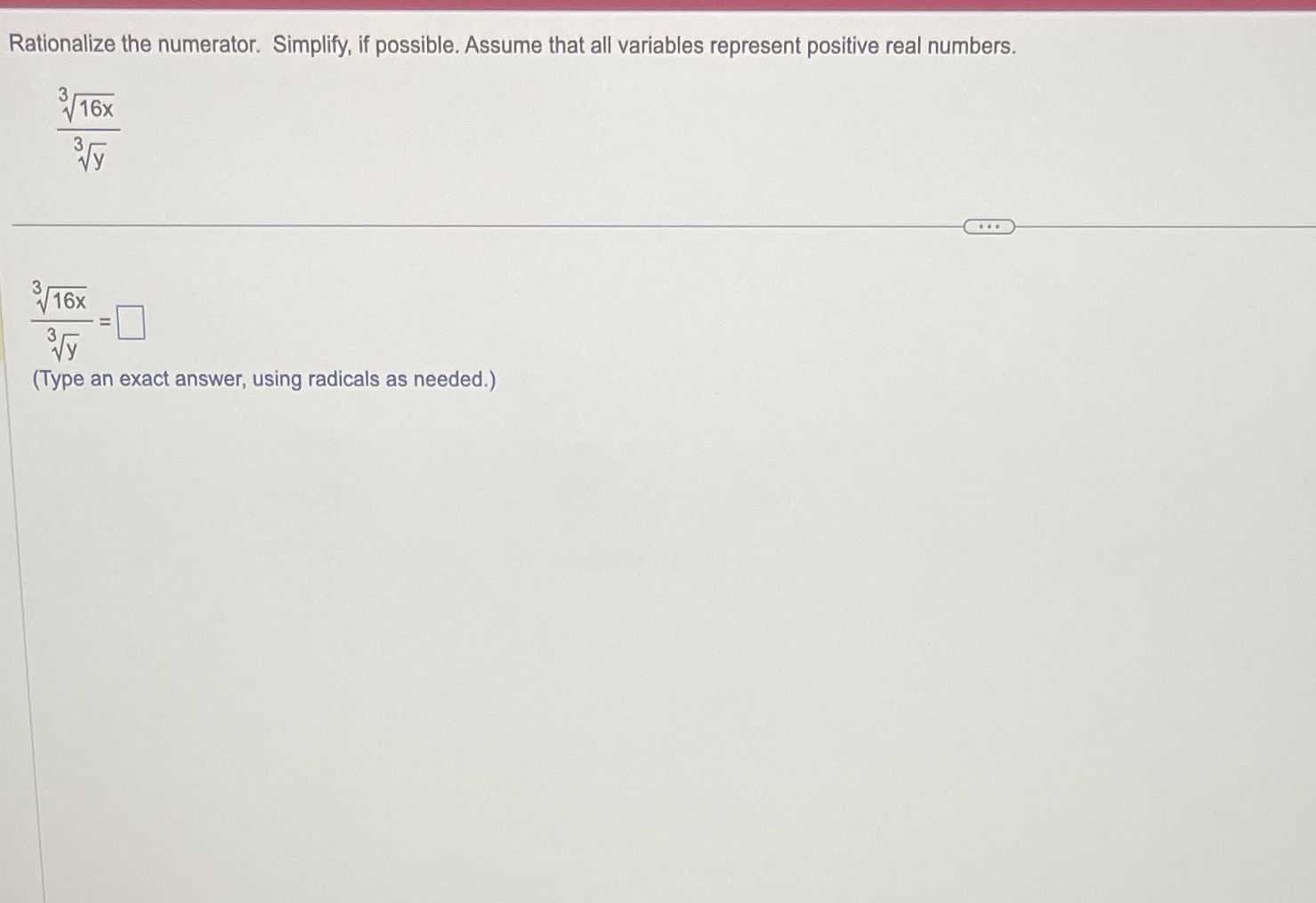 Solved Rationalize the numerator. Simplify, if possible. | Chegg.com