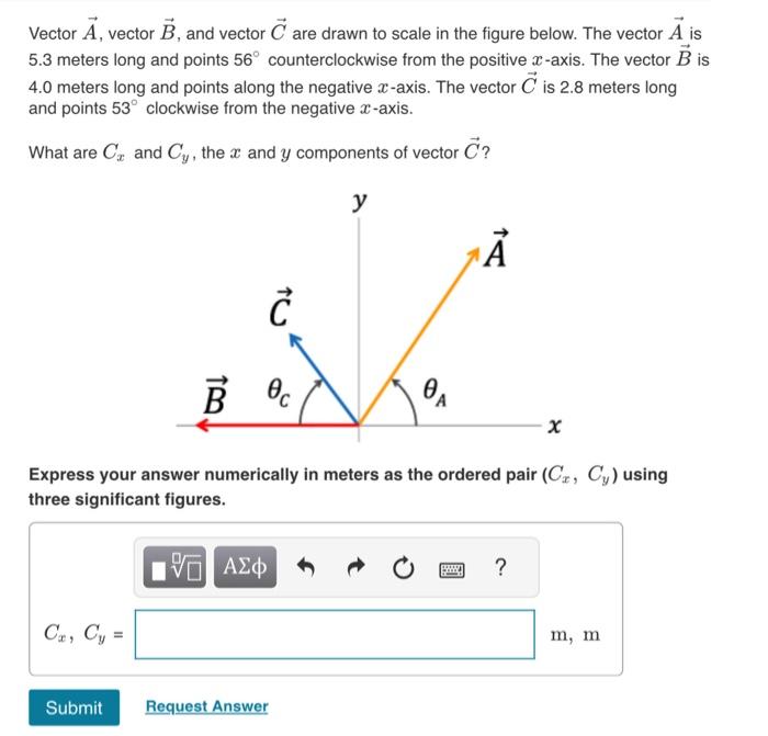 Solved Vector A, vector B, and vector C are drawn to scale | Chegg.com