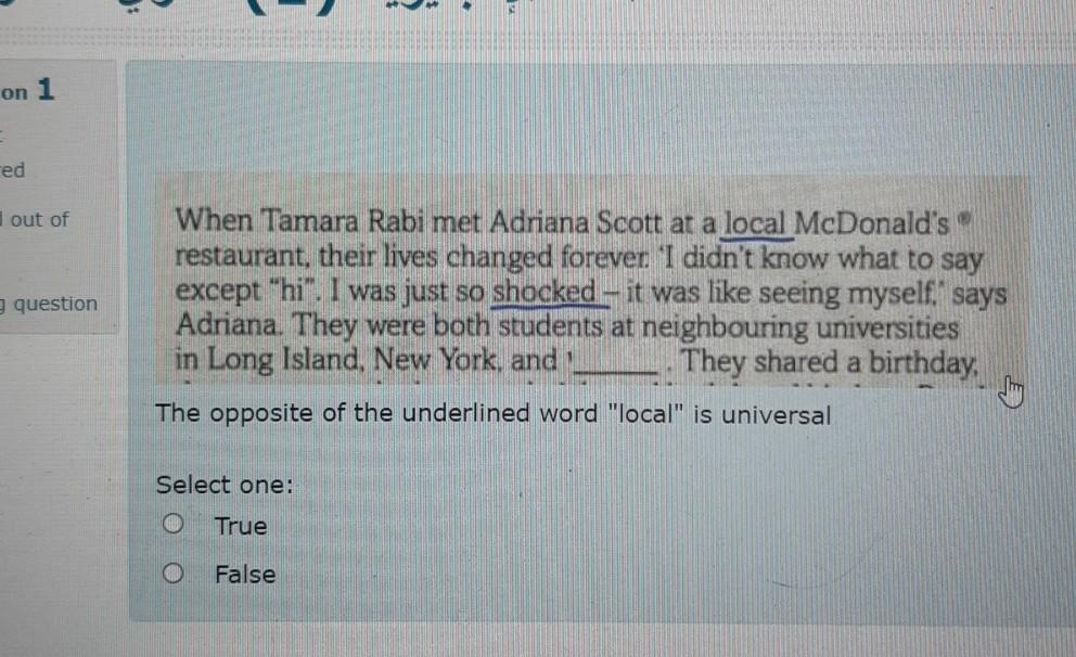 Solved . on 1 red 1 out of o question When Tamara Rabi met | Chegg.com