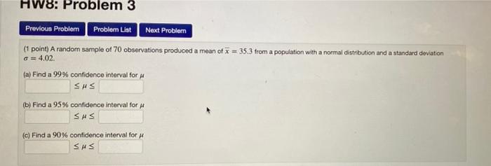 Solved HW8: Problem 3 Previous Problem Problem List Next | Chegg.com