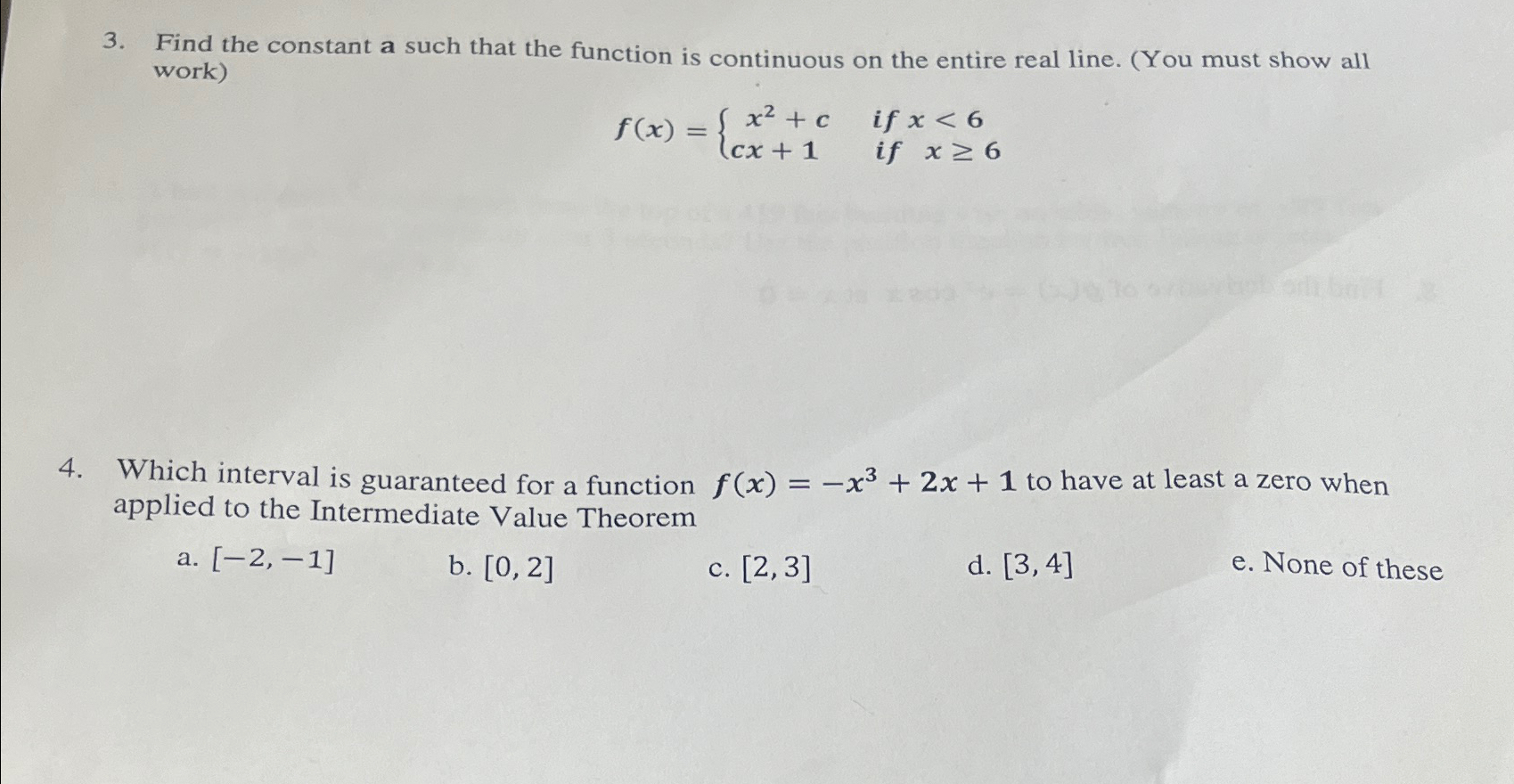 Solved Find the constant a such that the function is | Chegg.com