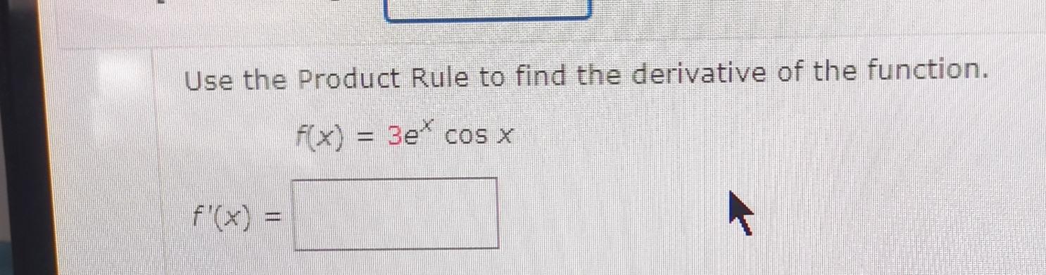 Solved Use the Product Rule to find the derivative of the | Chegg.com