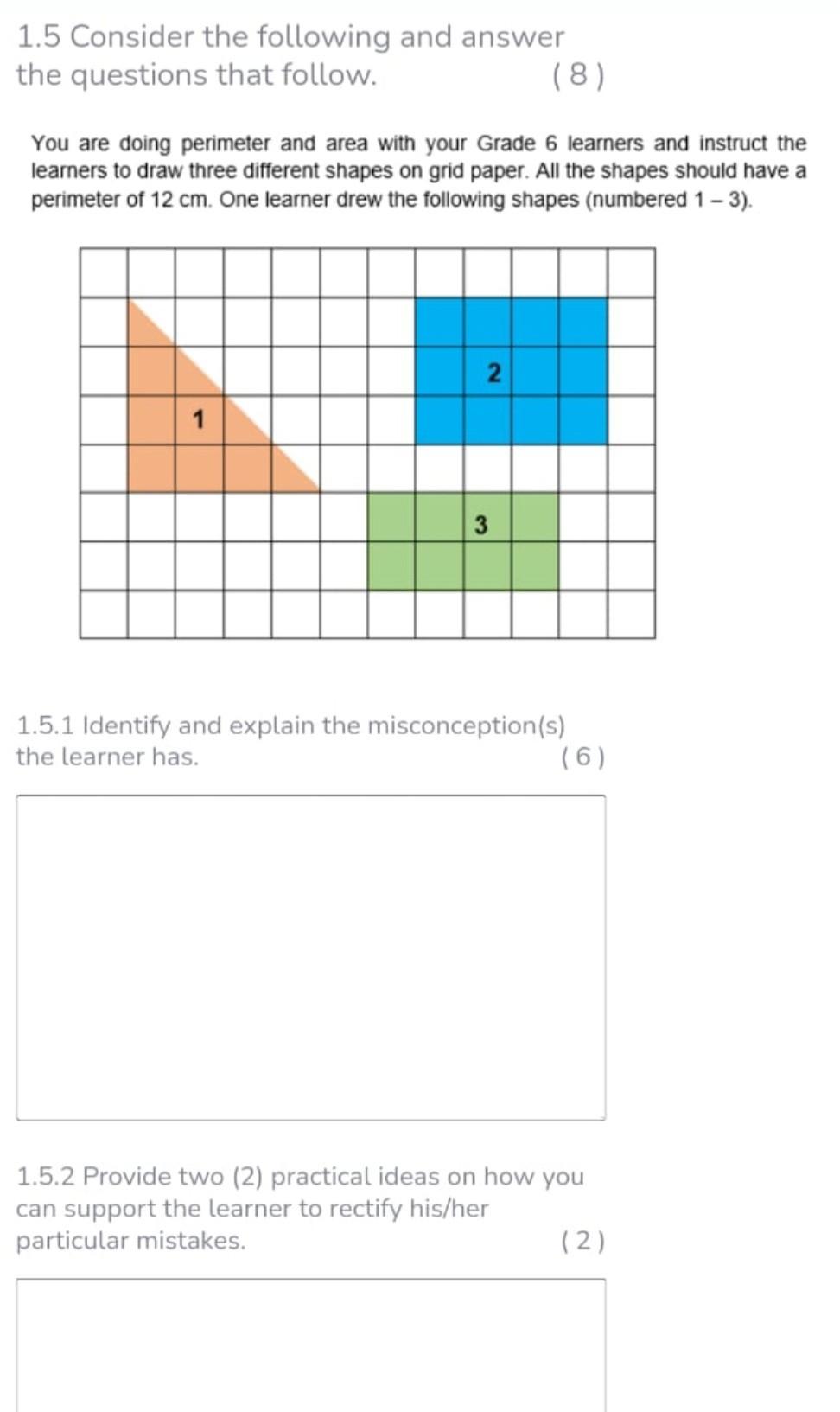 Solved 1.5 Consider the following and answer the questions | Chegg.com