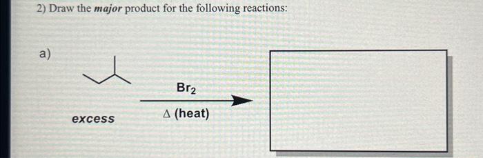 Solved 3) Fill in the missing reactant or product for each | Chegg.com