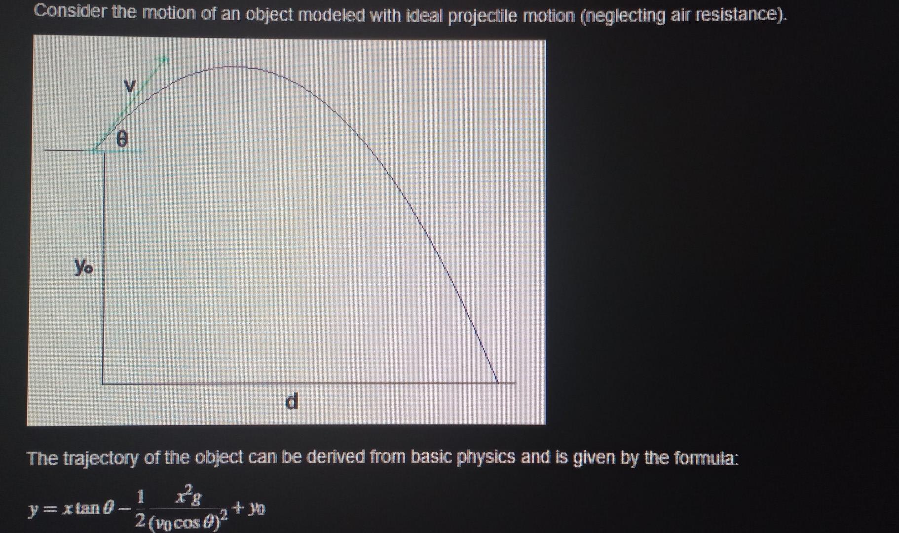 Solved Consider the motion of an object modeled with ideal | Chegg.com