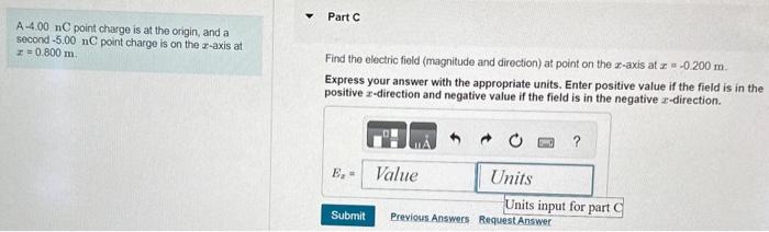 Solved A-4.00 nC point charge is at the origin, and a second | Chegg.com
