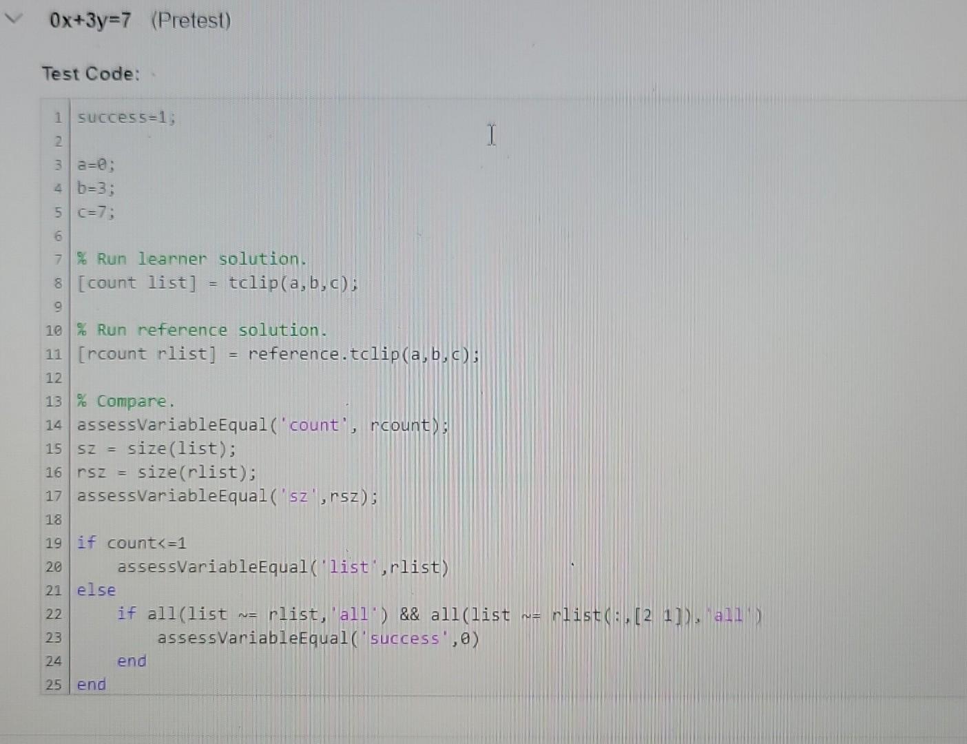 Solved (MatLab for Math 337- Linear Algebra) Please fix my | Chegg.com