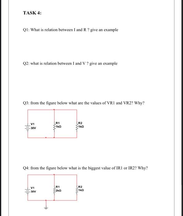 Solved Q1: What is relation between I and R ? give an | Chegg.com