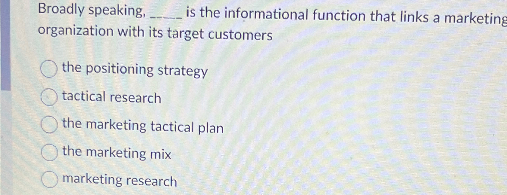Solved Broadly speaking, is the informational function that | Chegg.com