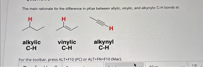 Solved The main rationale for the difference in pKas between | Chegg.com