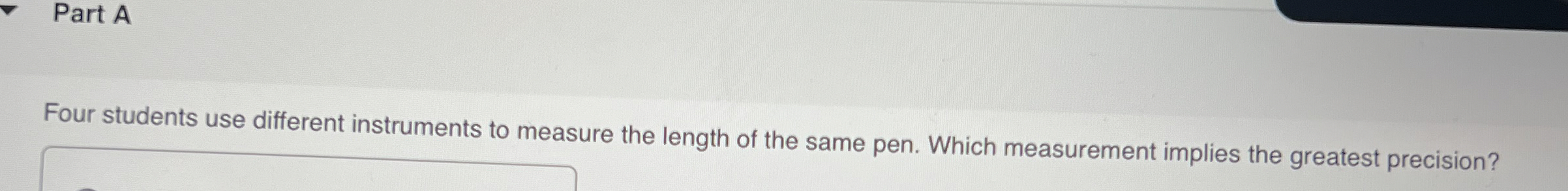 Solved Part AFour students use different instruments to | Chegg.com