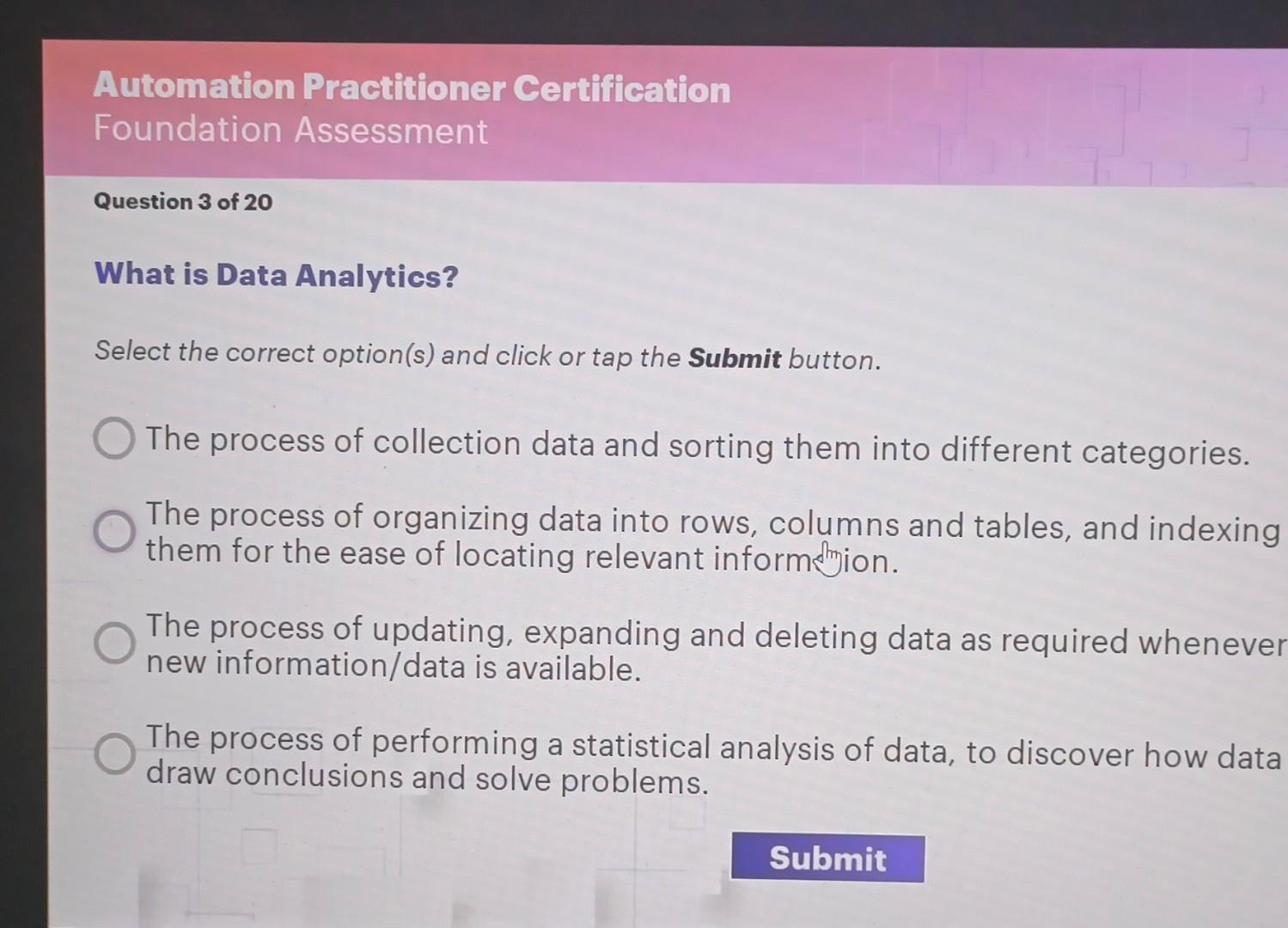 Solved Automation Practitioner Certification Foundation | Chegg.com