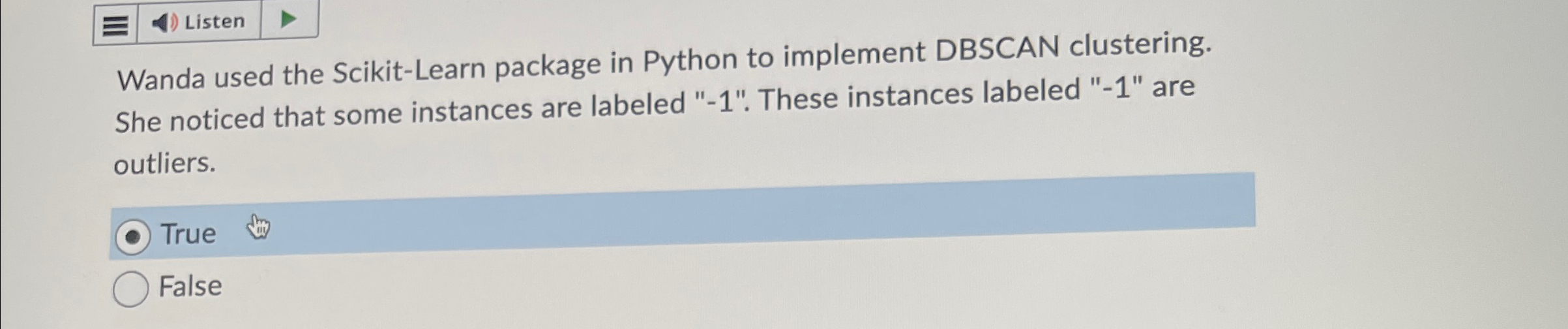 Solved Wanda used the Scikit-Learn package in Python to | Chegg.com