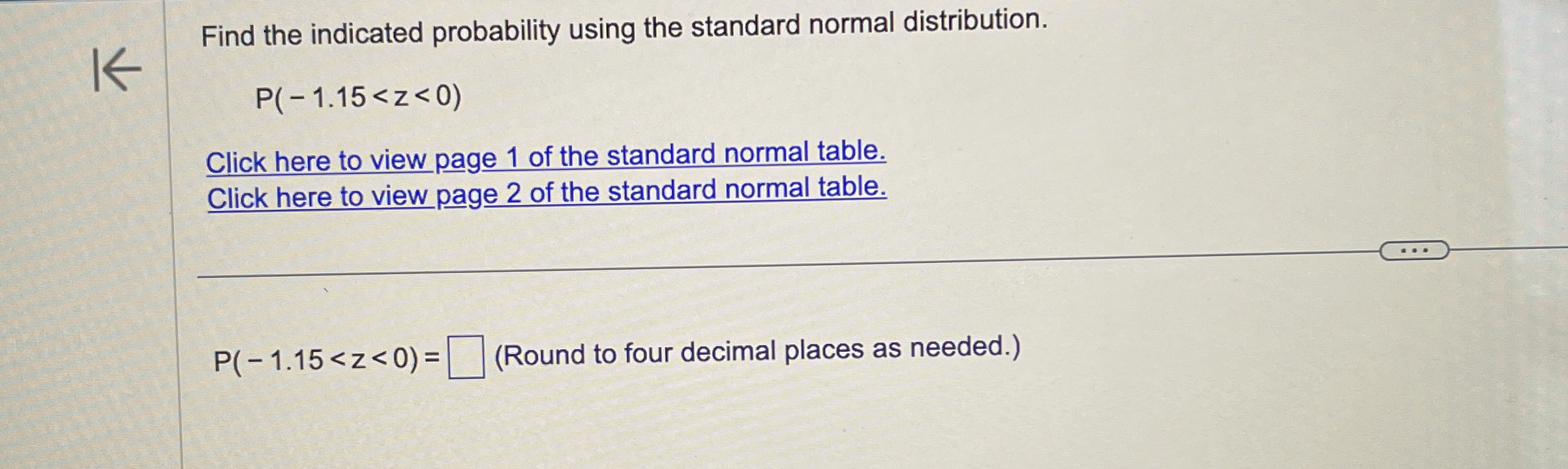 Solved Find the indicated probability using the standard | Chegg.com