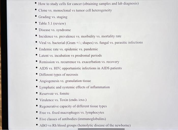 Solved - How to study cells for cancer (obtaining samples | Chegg.com