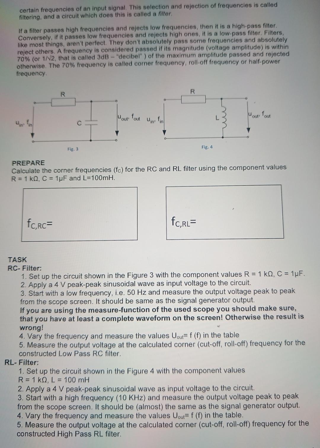 Solved certain frequencies of an input signal. This | Chegg.com