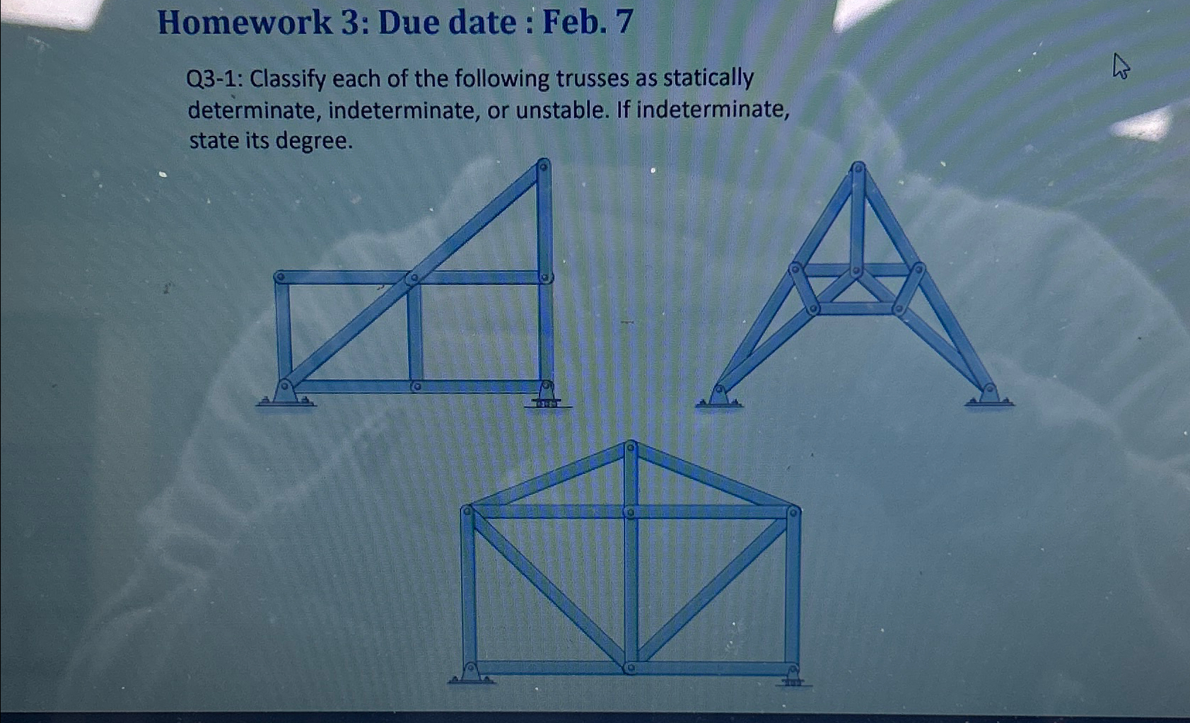 Solved Homework 3: Due date : Feb. 7Q3-1: Classify each of | Chegg.com