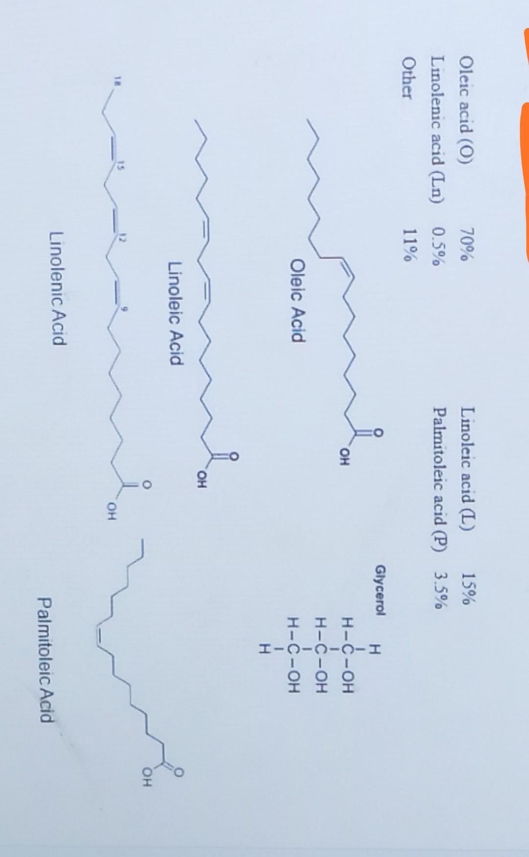 Solved draw structure of given triglycerides and calculate | Chegg.com