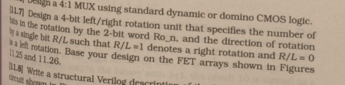 Designa 4-bit left/right rotation unit that specifies | Chegg.com