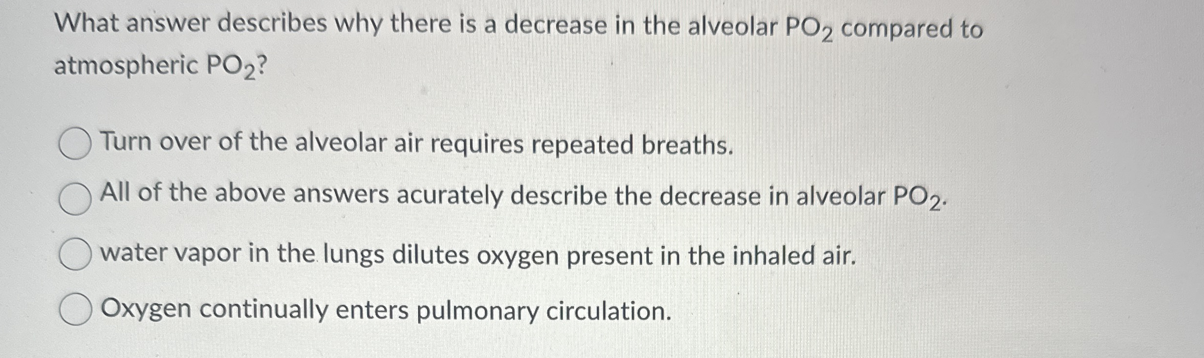 Solved What answer describes why there is a decrease in the | Chegg.com