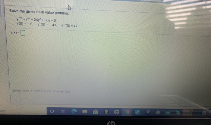 Solved ho Solve the given initial value problem. y"+y" - | Chegg.com