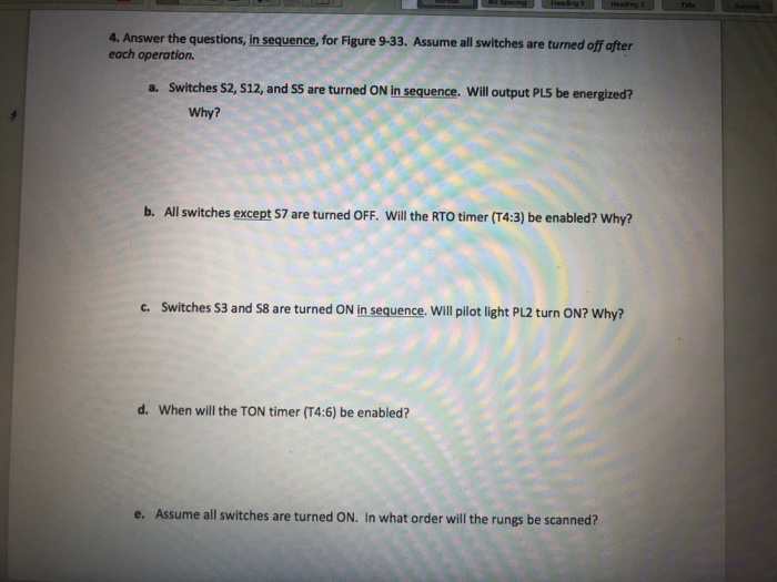 Questions: 2 Two MCR output instructions are to be | Chegg.com