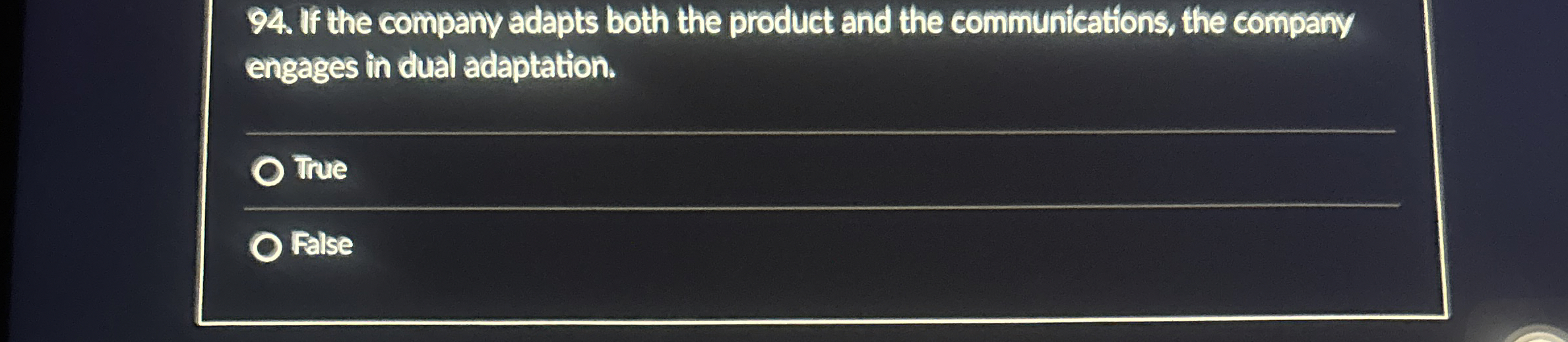 Solved If the company adapts both the product and the | Chegg.com