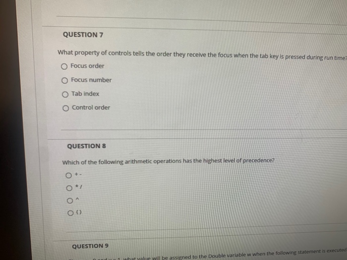 Solved QUESTION 1 When the user clicks a button, is raised. | Chegg.com