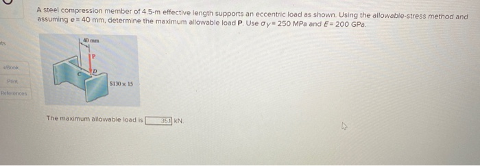 Solved A steel compression member of 4.5-m effective length | Chegg.com