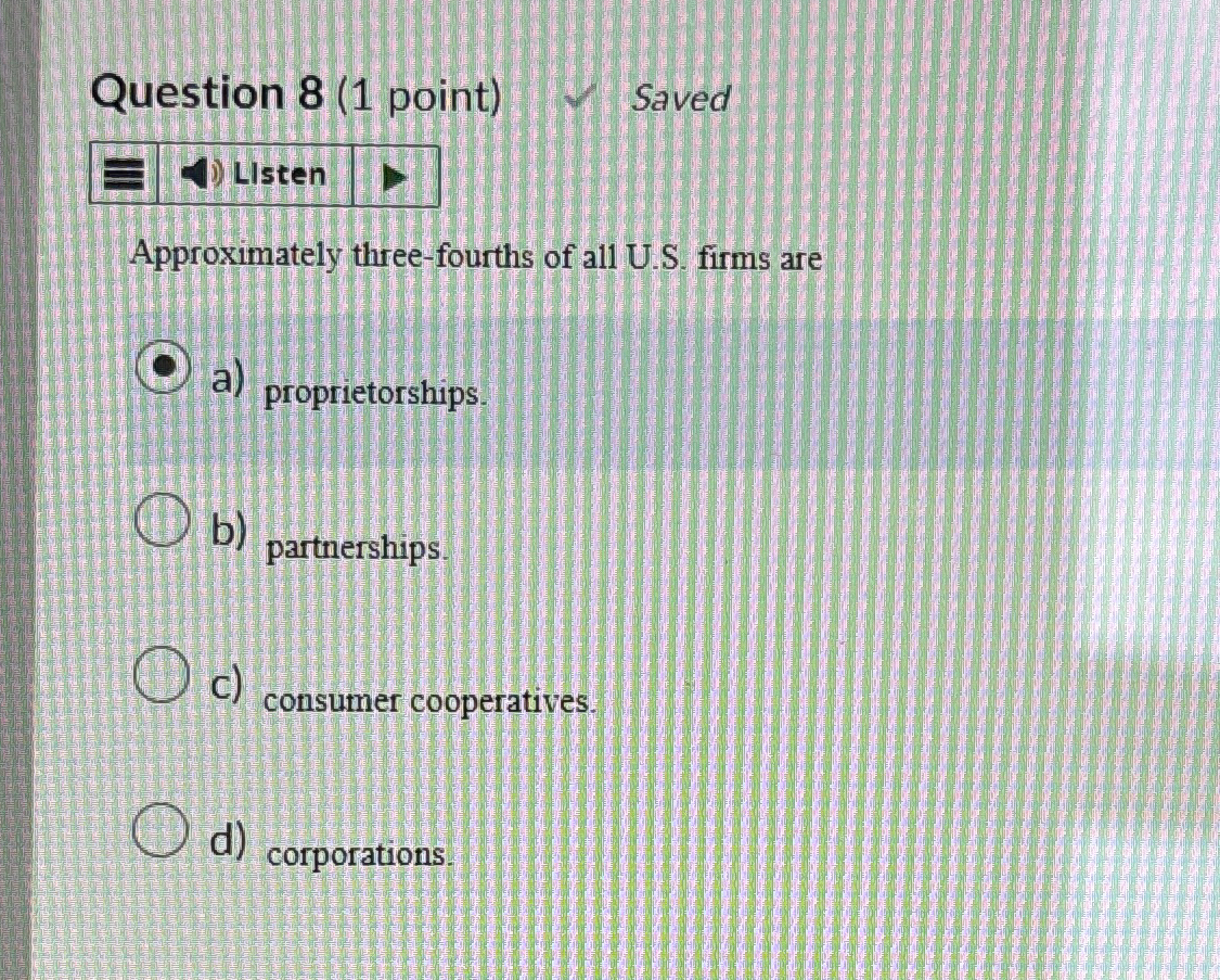 Solved Question 8 (1 ﻿point)Saved Approximately | Chegg.com