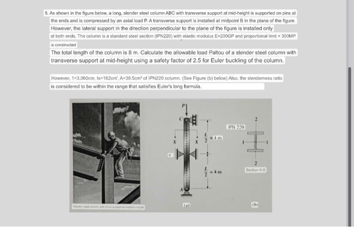 5. As shown in the figure below, a long, slender | Chegg.com