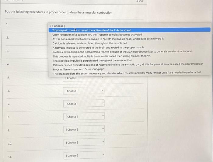 Solved Put the following procedures in proper order to | Chegg.com