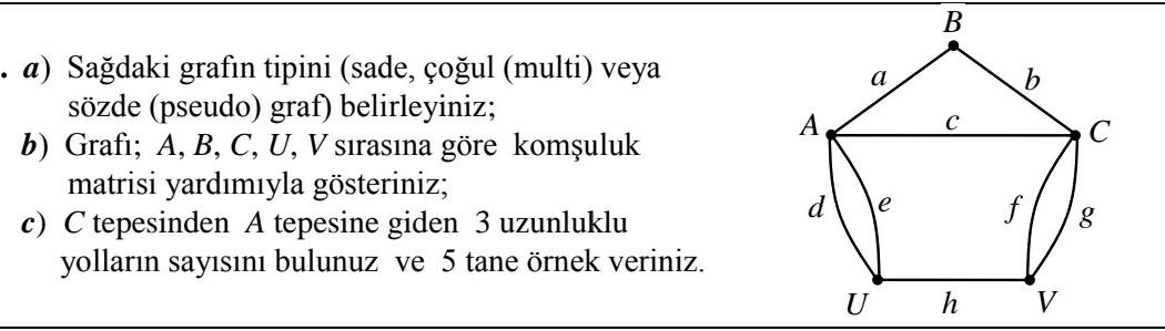 Solved a) The type of the graph on the right (plain, multi) | Chegg.com
