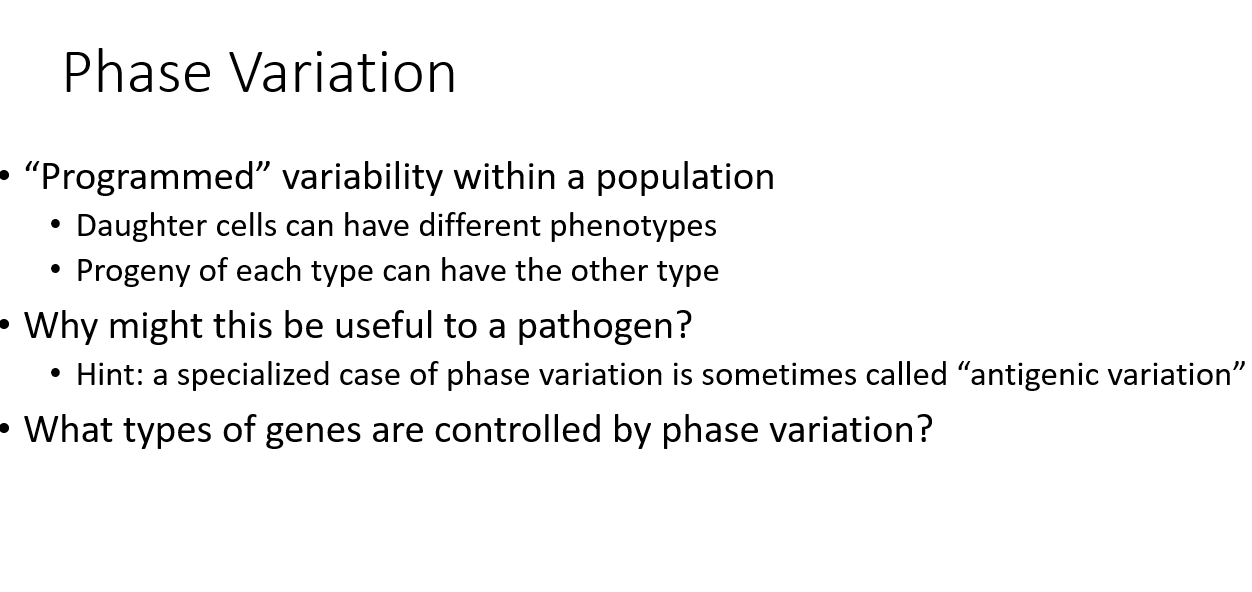 Solved Phase Variation"Programmed" variability within a | Chegg.com