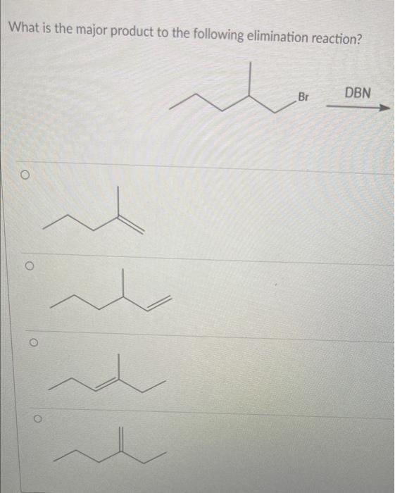 Solved What is the major product to the following | Chegg.com