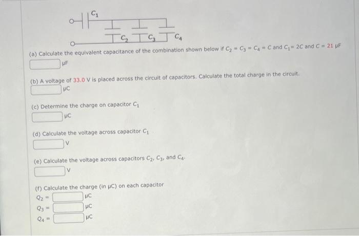 Solved (a) Calculate the equivalent capacitance of the | Chegg.com