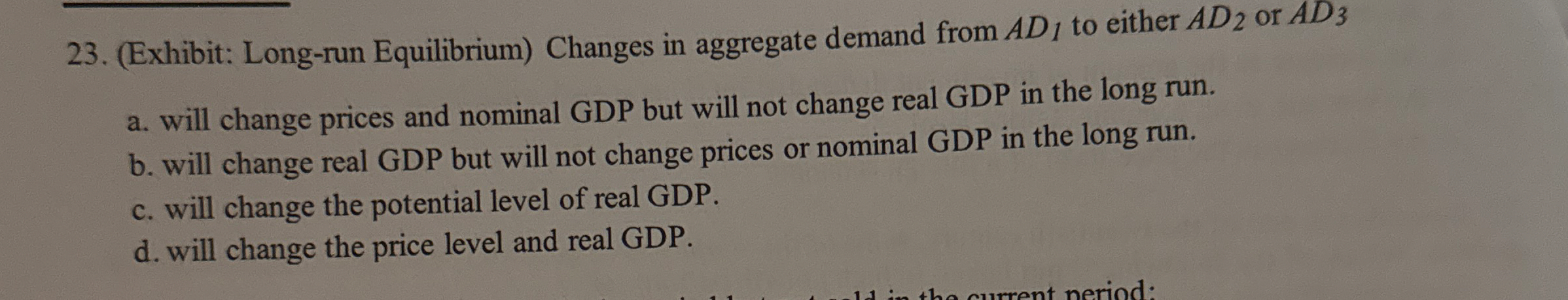 Solved (Exhibit: Long-run Equilibrium) ﻿Changes in aggregate | Chegg.com