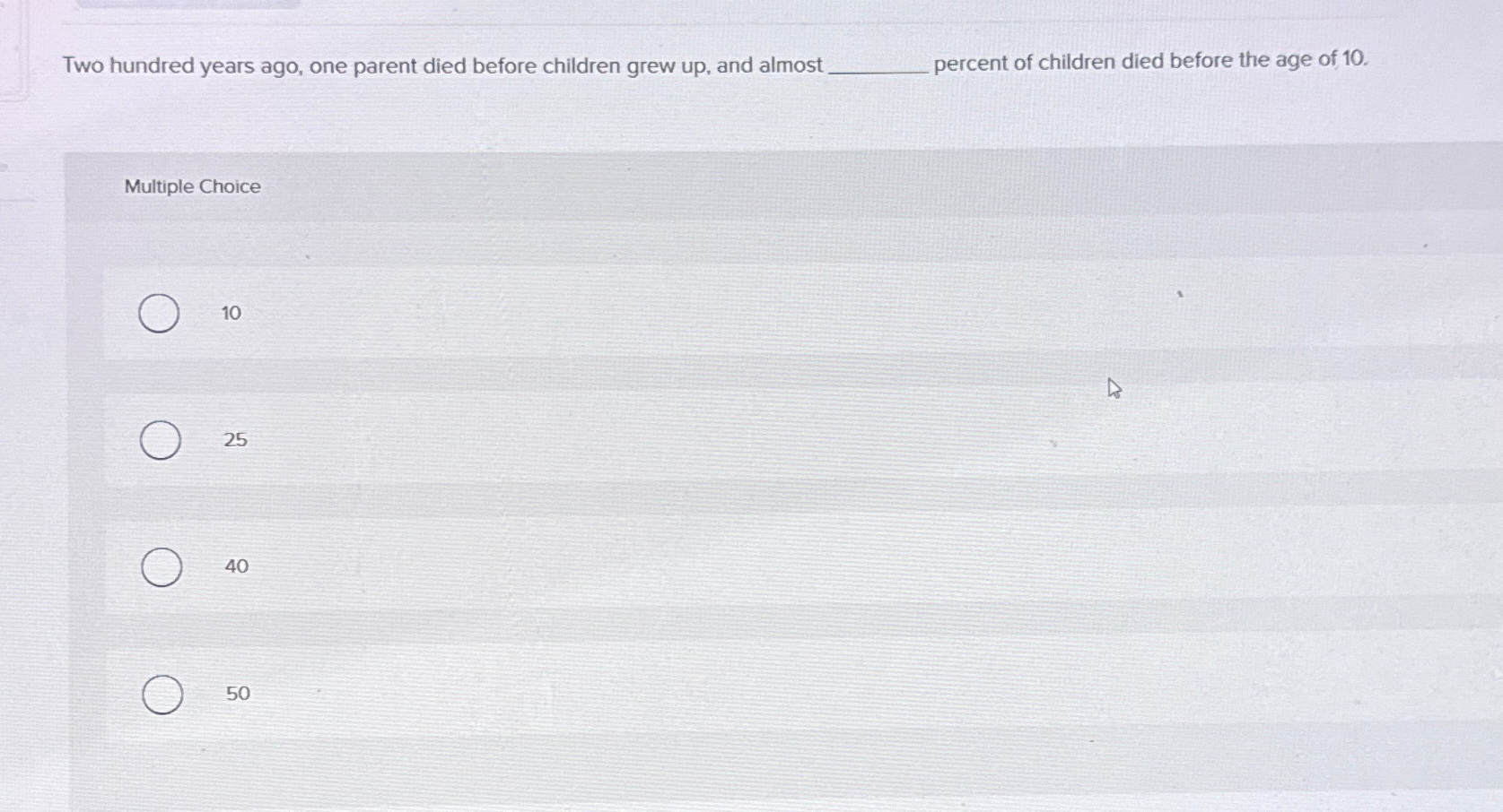 Solved Two hundred years ago, one parent died before | Chegg.com