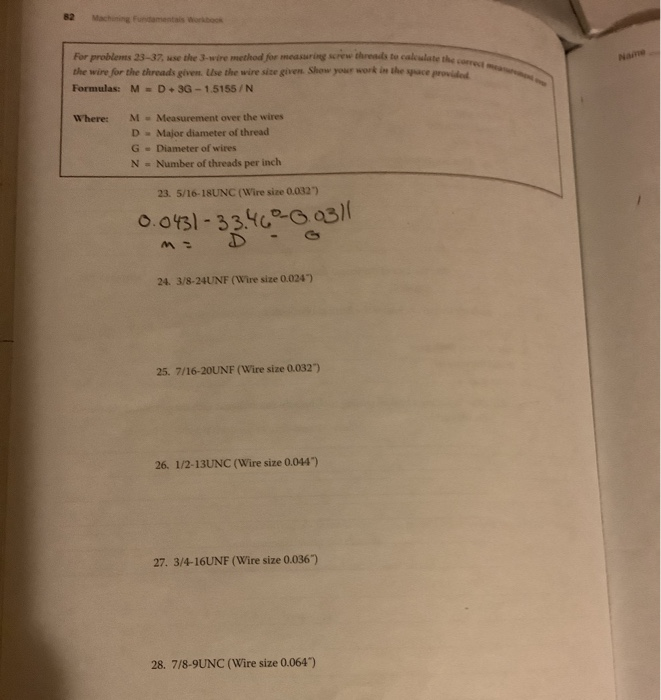 Solved For problems 23-37, use the 3-wire method for me crew | Chegg.com