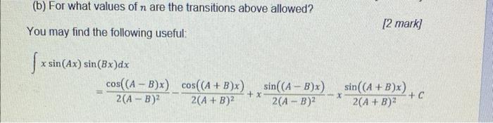 Solved Q 2 An Electron Is Confined In A One Dimensional