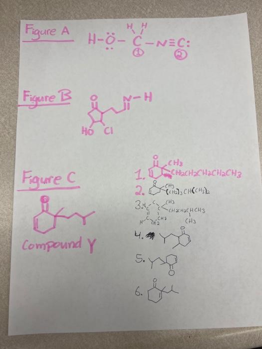 Solved Figure A H−O¨−CHHHH−N≡C: Figure B Figure C 6. i | Chegg.com